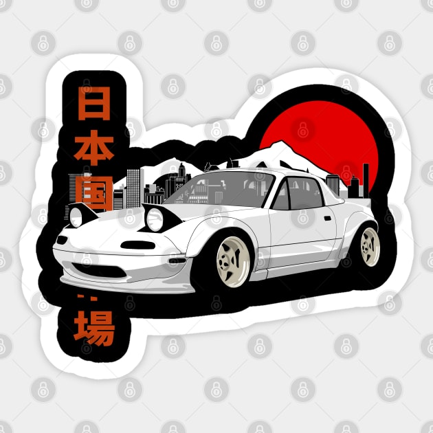 Mazda Miata Na Jdm Style Mazda Sticker Teepublic
